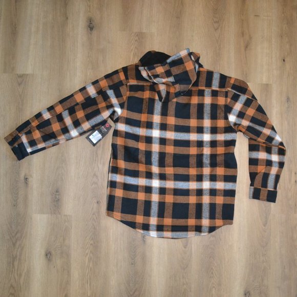 Wolverine | Shirts | New Mens Wolverine Flannel Hoodie Jacket Shirt ...